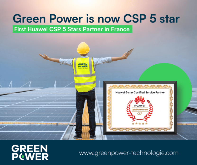 Green Power est désormais partenaire Huawei CSP 5-Star en France